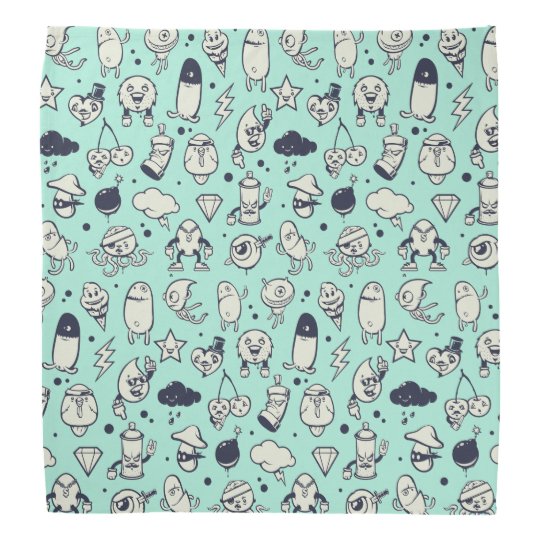 Cute Cartoon Character Bandana | Zazzle.com