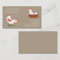 Cute Cartoon Chicken Hen Business Card | Zazzle