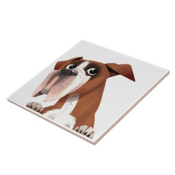 Cute Cartoon Dog Ceramic Tile | Zazzle