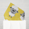 Cute Cartoon Farm Sheep - yellow and gray Tissue Paper | Zazzle