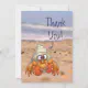 Cute Cartoon Hermit Crab Thank you Card | Zazzle