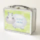 Cute Cartoon Hippo Hippopotamus Personalized Metal Lunch Box | Zazzle