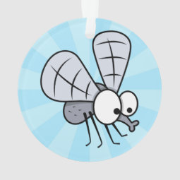 Cute Cartoon House Fly Ornament | Zazzle