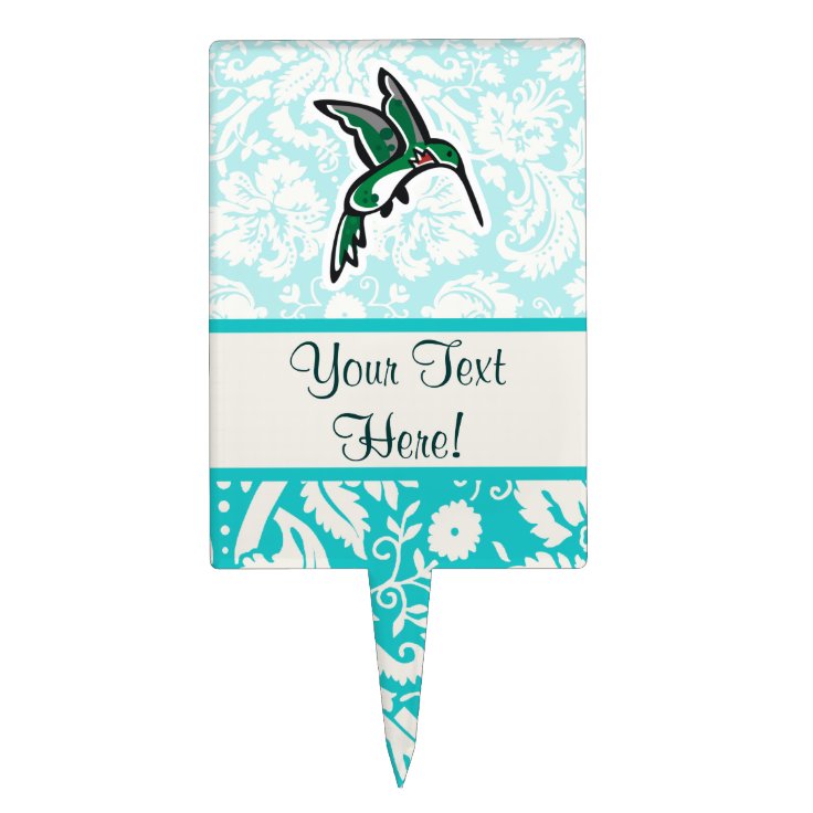 Cute Cartoon Hummingbird Cake Topper | Zazzle