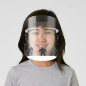 Cute Cartoon Kid Warrior Ninja Face Shield | Zazzle