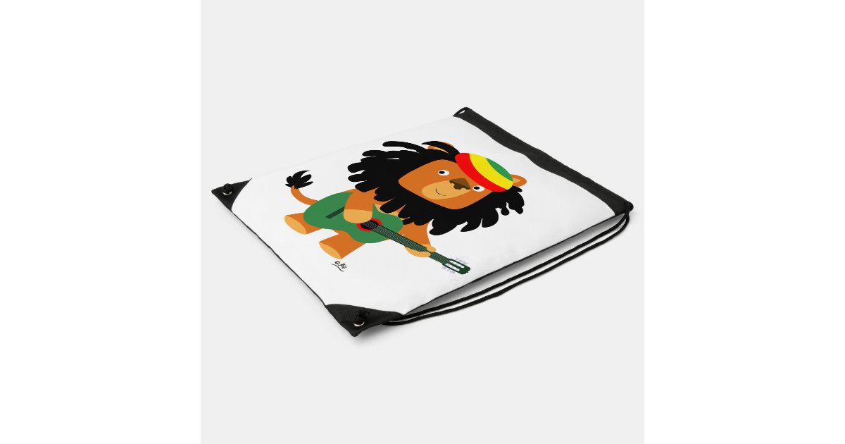 Cute Cartoon Lion of Zion Drawstring Back Pack Drawstring Bag | Zazzle