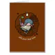 Cute Cartoon Mole Novelist Writing Book In Burrow | Zazzle