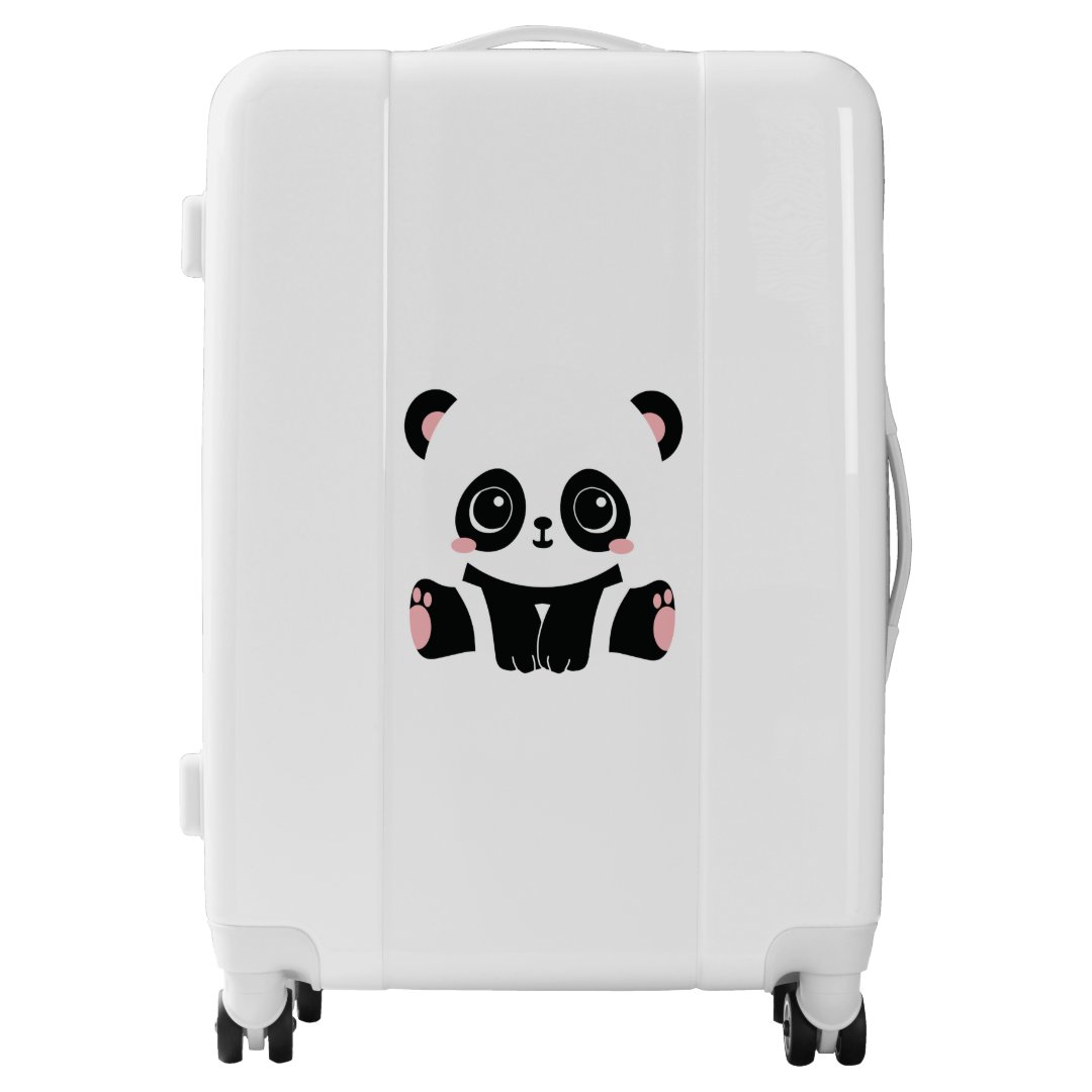Cute cartoon panda luggage | Zazzle