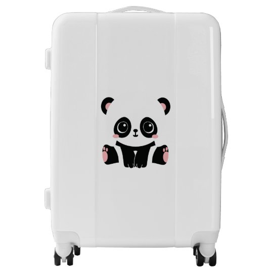 Cute cartoon panda luggage | Zazzle.com