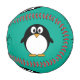cute cartoon penguin emerald and black baseball | Zazzle