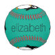 cute cartoon penguin emerald and black baseball | Zazzle