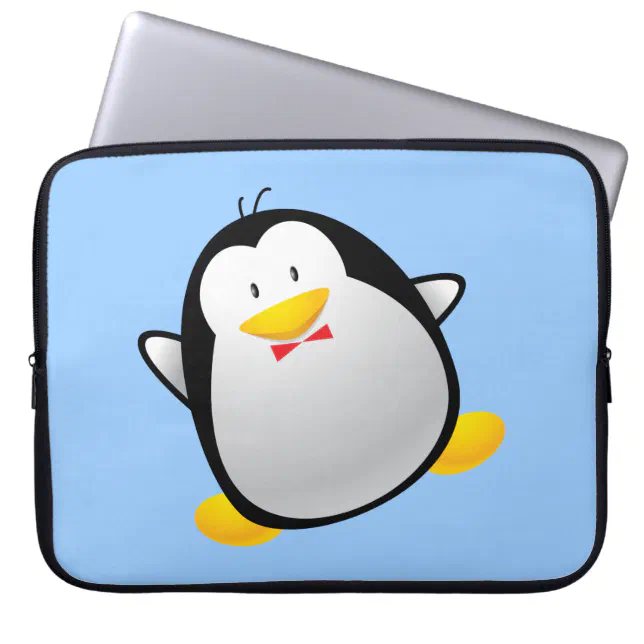 Cute Cartoon Penguin Laptop Sleeve | Zazzle