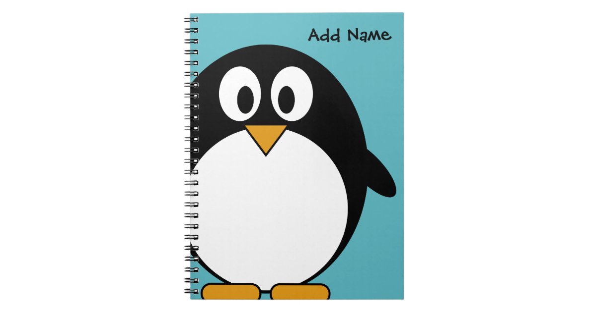 Cute Cartoon Penguin Notebook | Zazzle