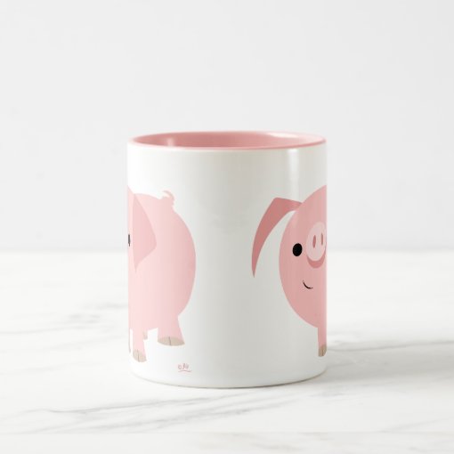 Cute Cartoon Pig Mug | Zazzle