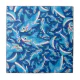 Cute Cartoon Shark Pattern Ceramic Tile | Zazzle