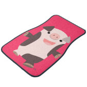 Cute Cartoon Smiling Pig Car Mats | Zazzle