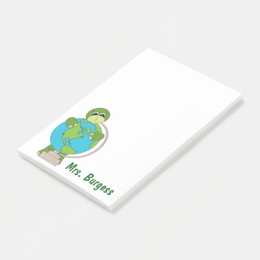 Cute Cartoon Teacher Post It Notes | Zazzle