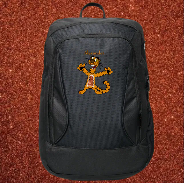 Cute Cartoon Tiger Port Authority® Backpack | Zazzle