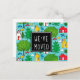 Cute Cartoon Town We've Moved New Address Moving Announcement Postcard ...