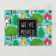 Cute Cartoon Town We've Moved New Address Moving Announcement Postcard ...