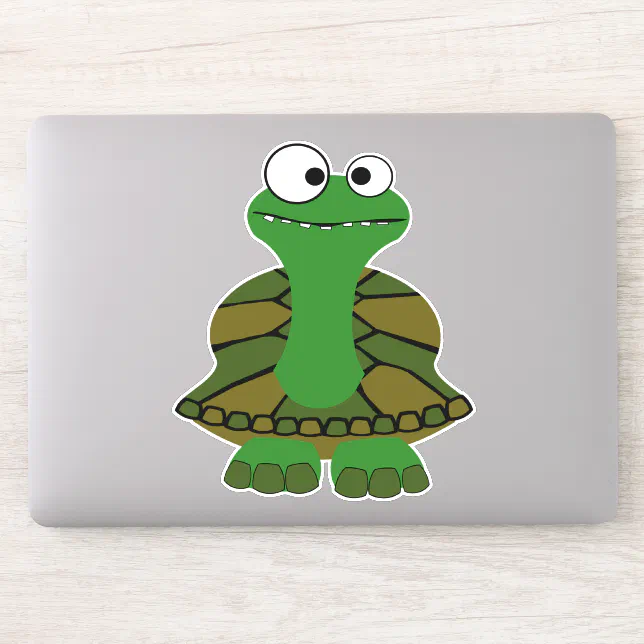 Cute Cartoon Turtle Sticker | Zazzle