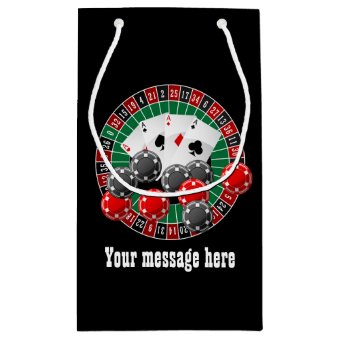 Cute Casino Gambling party Small Gift Bag | Zazzle