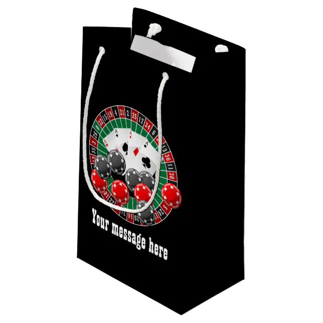 Cute Casino Gambling party Small Gift Bag | Zazzle