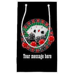 Cute Casino Gambling party Small Gift Bag | Zazzle