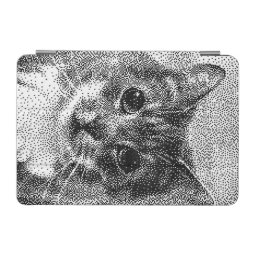 Cute Cat C64 Style Hand-Drawn Pixel Art iPad Mini Cover | Zazzle
