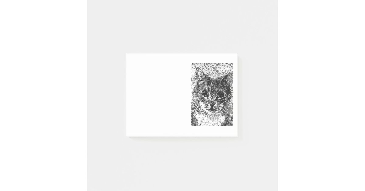 Cute Cat C64 Style Hand-Drawn Pixel Art Post-it Notes | Zazzle