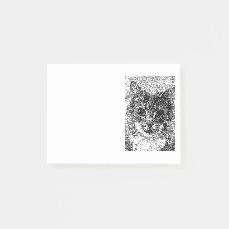 Cute Cat C64 Style Hand-Drawn Pixel Art Post-it Notes | Zazzle