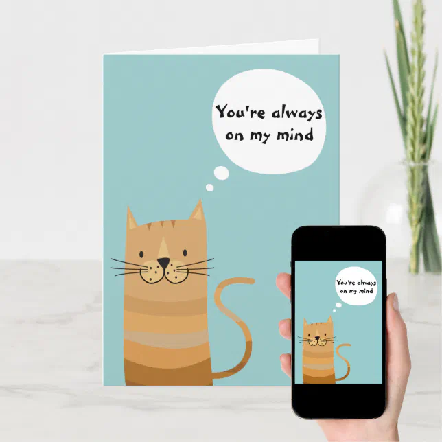 Cute Cat Card | Zazzle