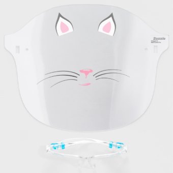 Cute Cat Face Face Shield | Zazzle