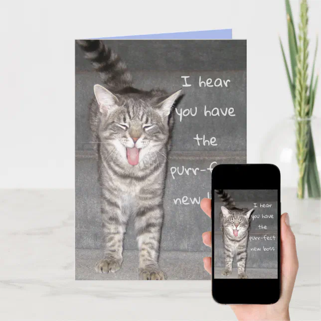 Cute Cat Happy Retirement Card | Zazzle