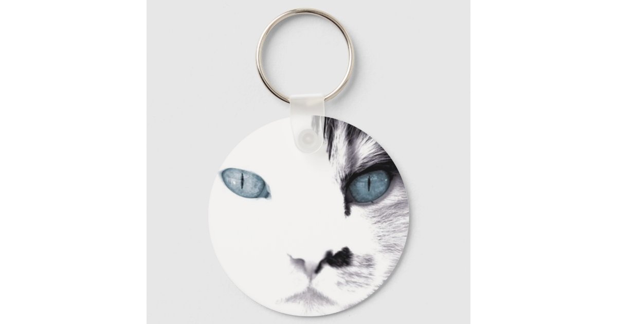 Cute Cat Keychain | Zazzle