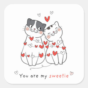 Cute Animal Couple Stickers - 100% Satisfaction Guaranteed | Zazzle
