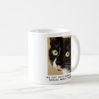 Cute Cat Photo Personalized Coffee Mug | Zazzle