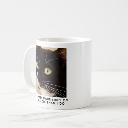 Cute Cat Photo Personalized Coffee Mug | Zazzle