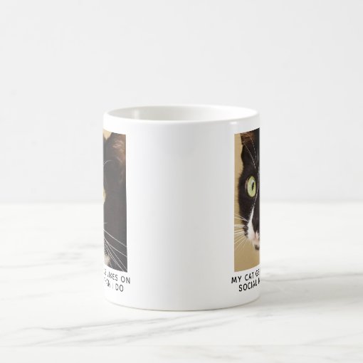 Cute Cat Photo Personalized Coffee Mug | Zazzle