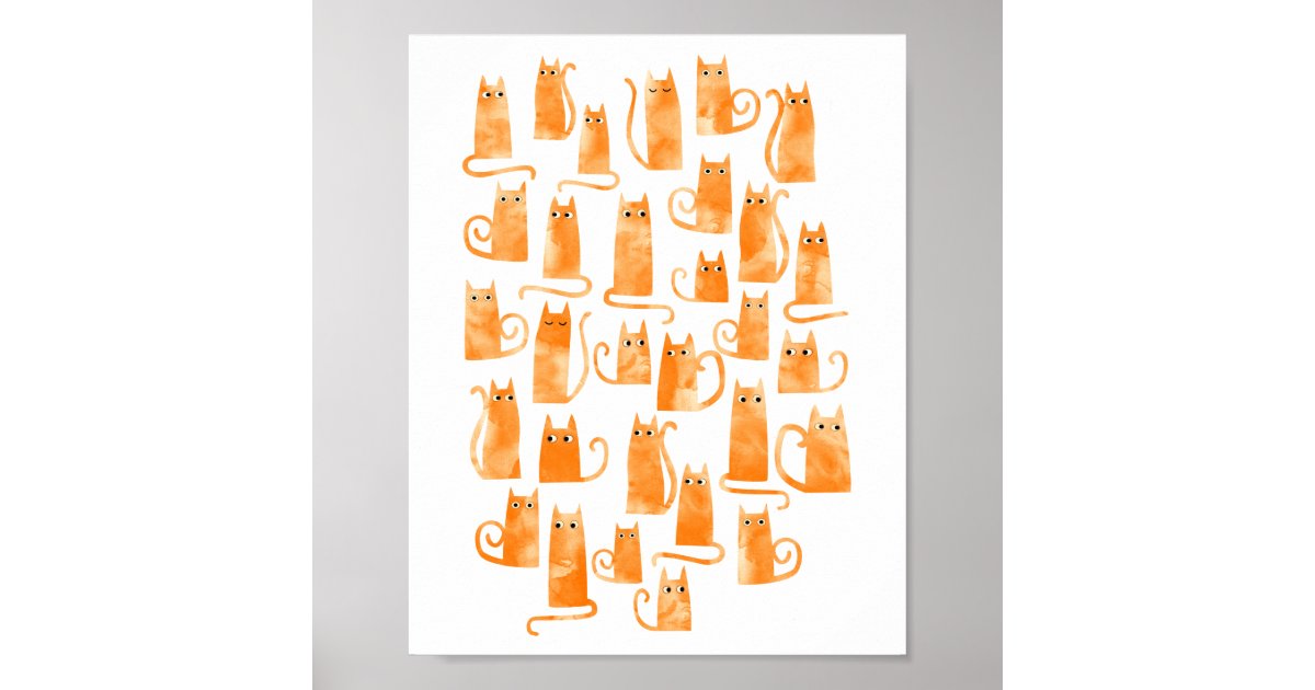 Cute Cat Poster | Zazzle