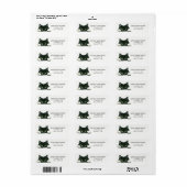 cute cat return address labels stickers envelope | Zazzle