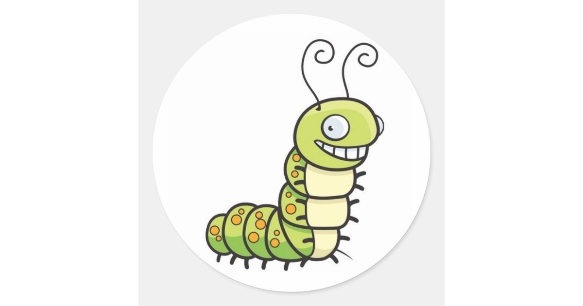 Cute Catepillar Sticker | Zazzle