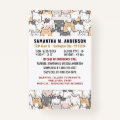 Cute Cats Custom Modern Photo Child Identification Badge | Zazzle