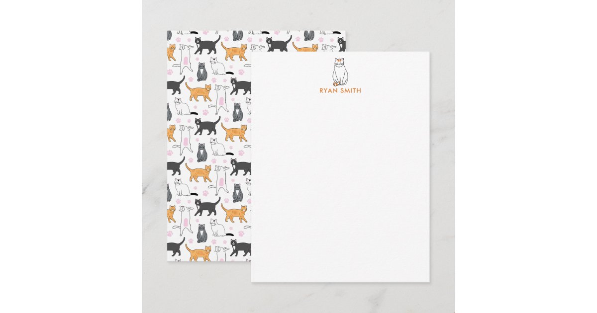 Cute Cats Note Card | Zazzle