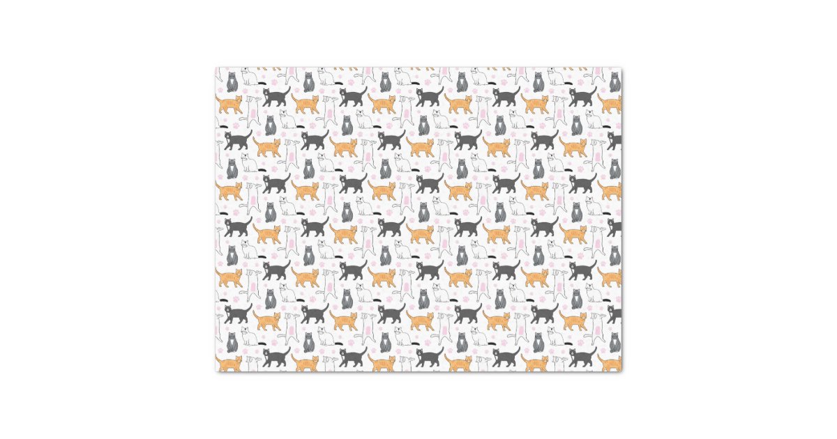 Cute Cats Tissue Paper | Zazzle