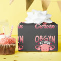 Cute Cervix Obstetrician Gynecologist Doctor OBGYN Wrapping Paper | Zazzle