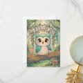 Cute Charming Owl Thank You Card | Zazzle