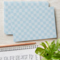 Cute Checkered Dusty Blue Script font Envelope | Zazzle