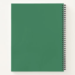 Cute Chef Cartoon Green Personalized Recipe Notebook | Zazzle