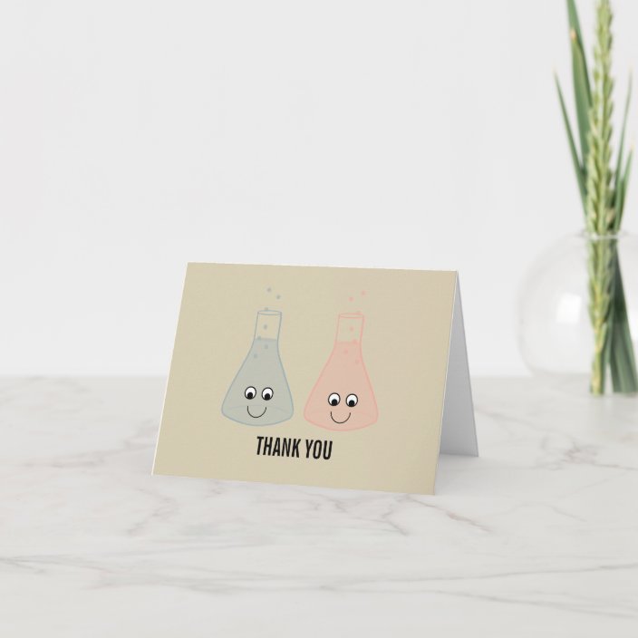 Cute Chemistry Thank You Card | Zazzle.com
